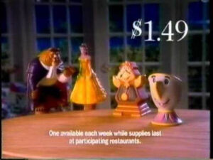1992 PIZZA HUT BEAUTY AND THE BEAST HAND PUPPER COMMERCIAL - Nostalchicks