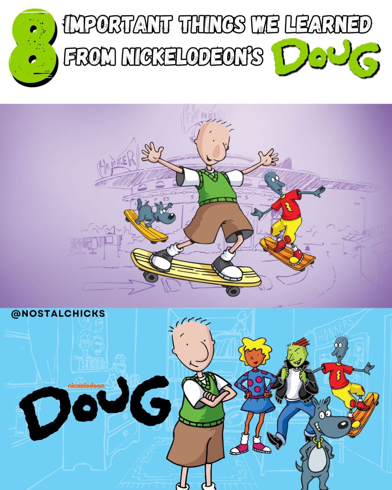 8 IMPORTANT THINGS WE LEARNED FROM NICKELODEON'S DOUG - Nostalchicks