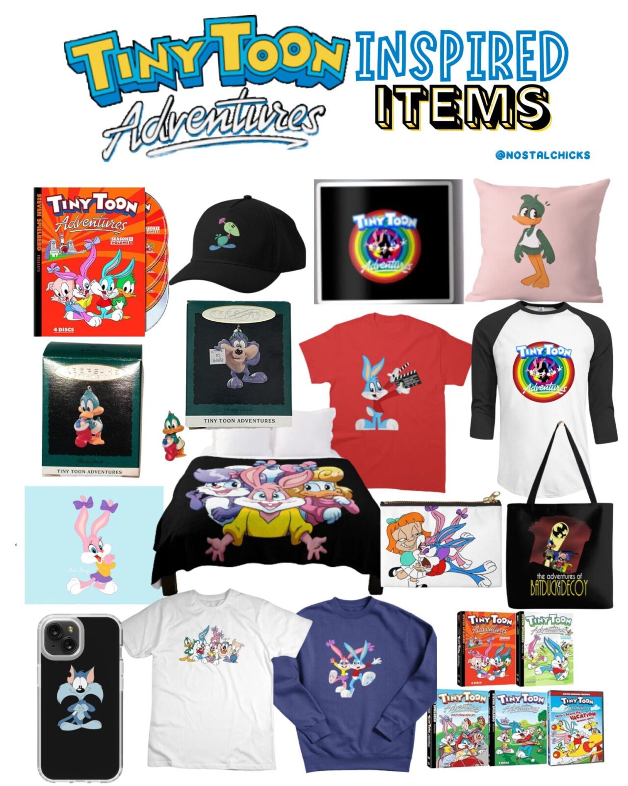 TINY TOON ADVENTURES INSPIRED ITEMS - Nostalchicks