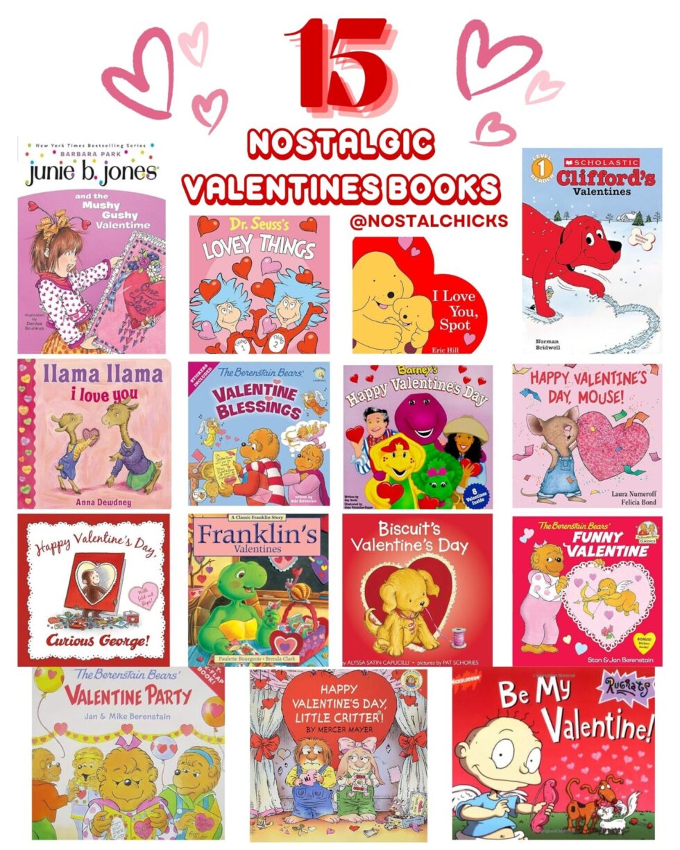 15 NOSTALGIC VALENTINES BOOKS - Nostalchicks