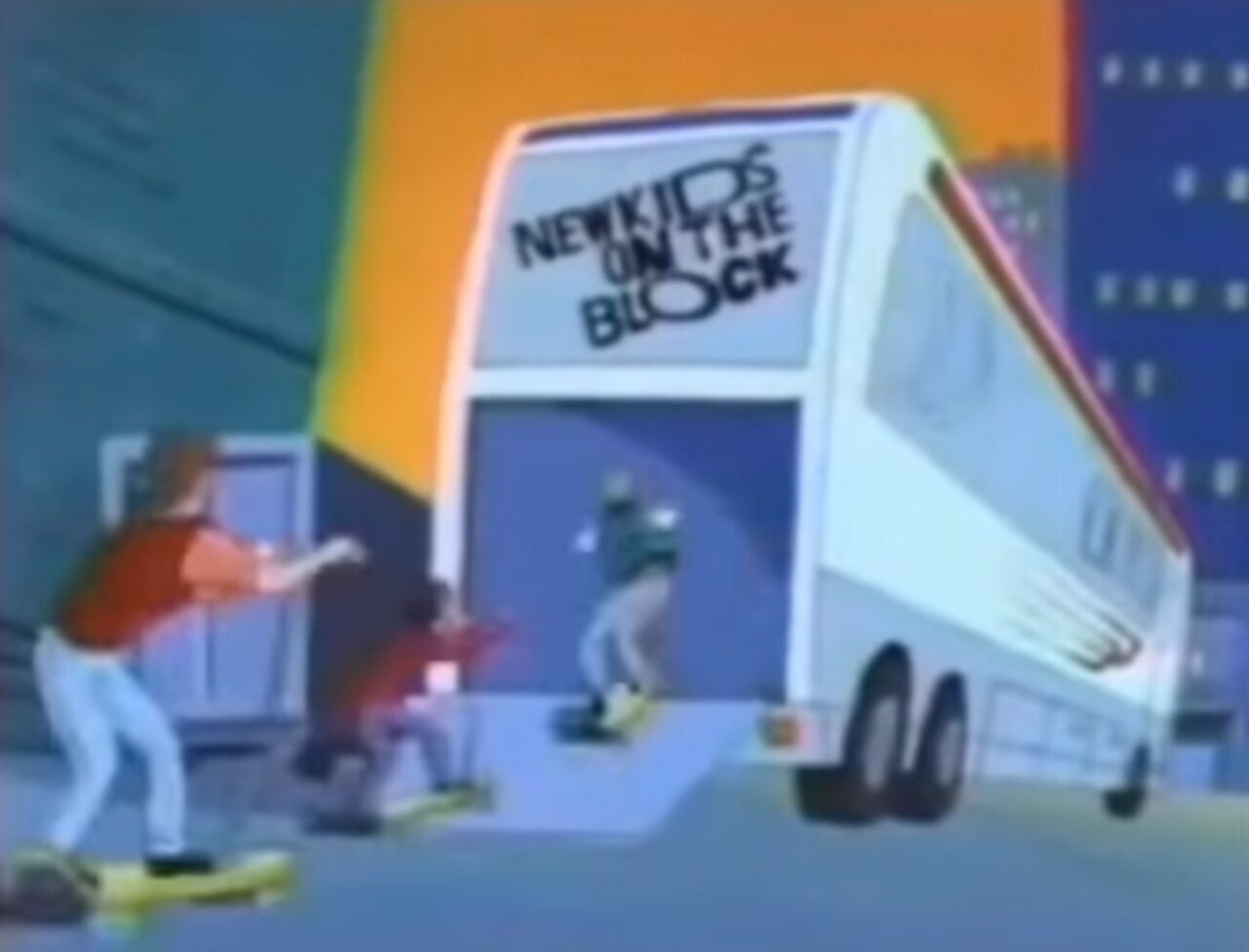 NEW KIDS ON THE BLOCK CARTOON INTRO - Nostalchicks