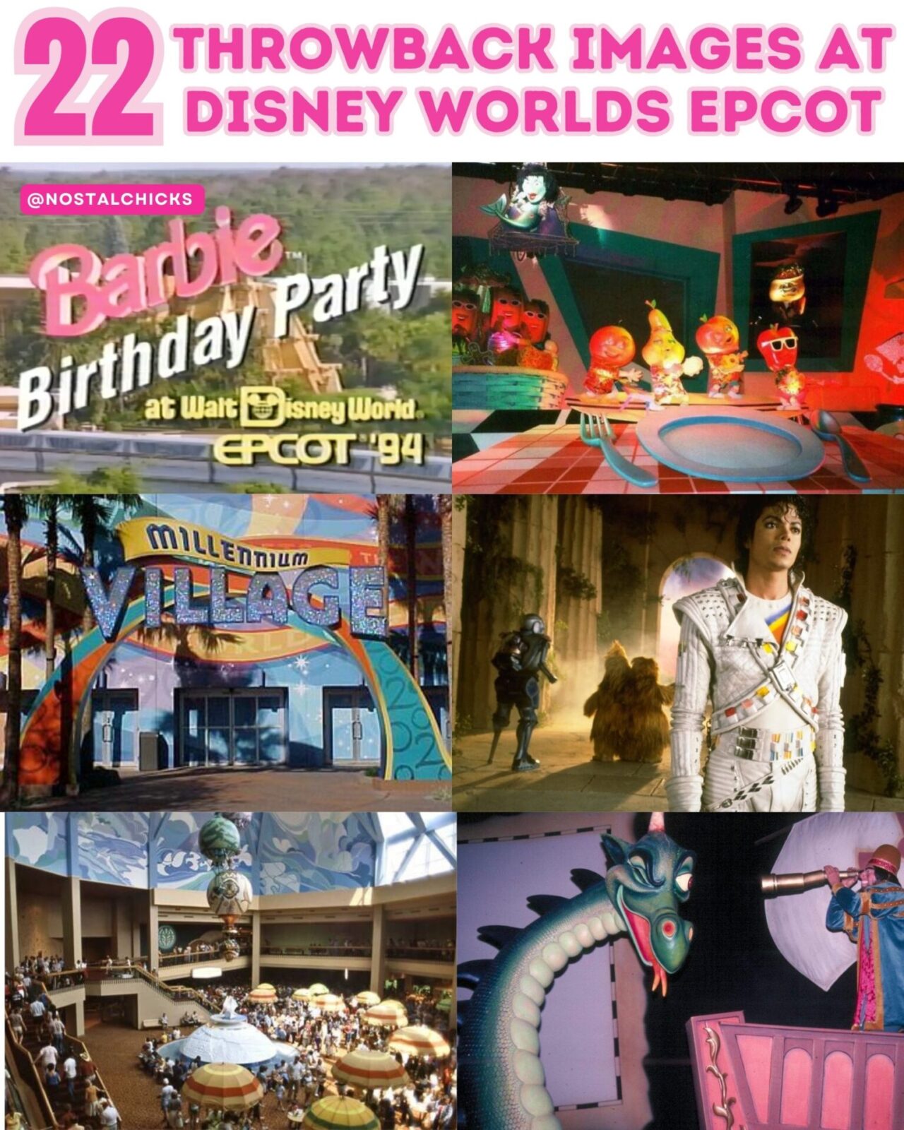 22 THROWBACK IMAGES AT DISNEY WORLDS EPCOT - Nostalchicks