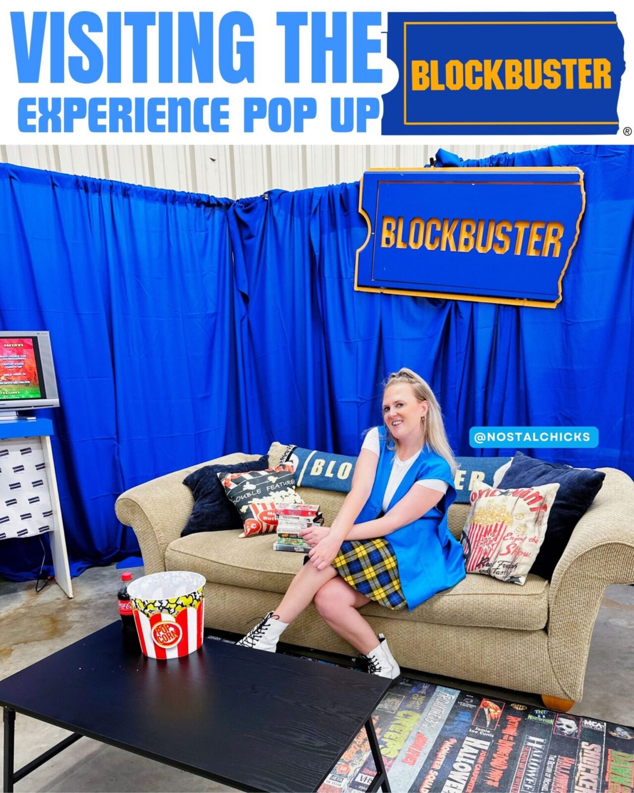 VISITING THE BLOCKBUSTER EXPERIENCE POP UP - Nostalchicks
