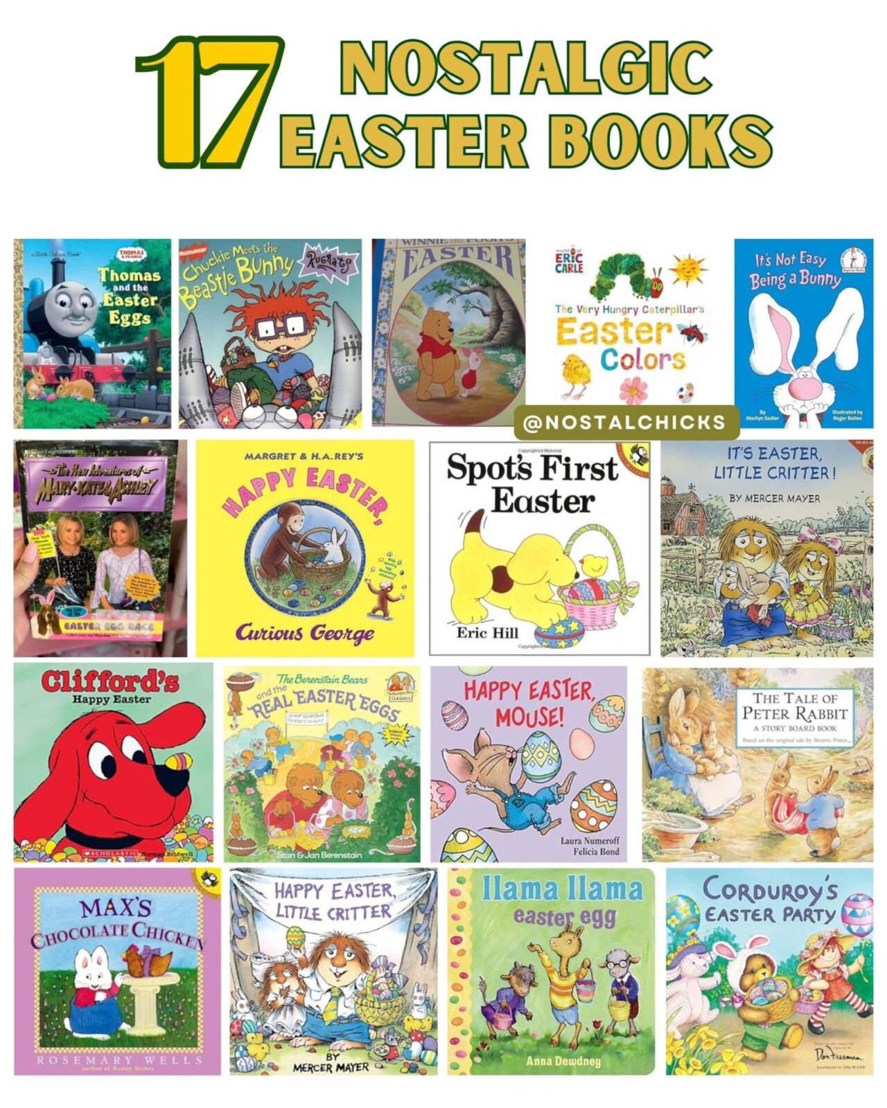 17 NOSTALGIC EASTER BOOKS - Nostalchicks