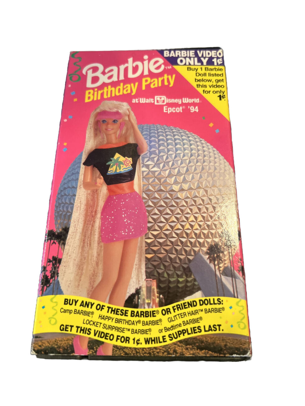 BARBIE EPCOT BIRTHDAY PARTY PIECES - Nostalchicks