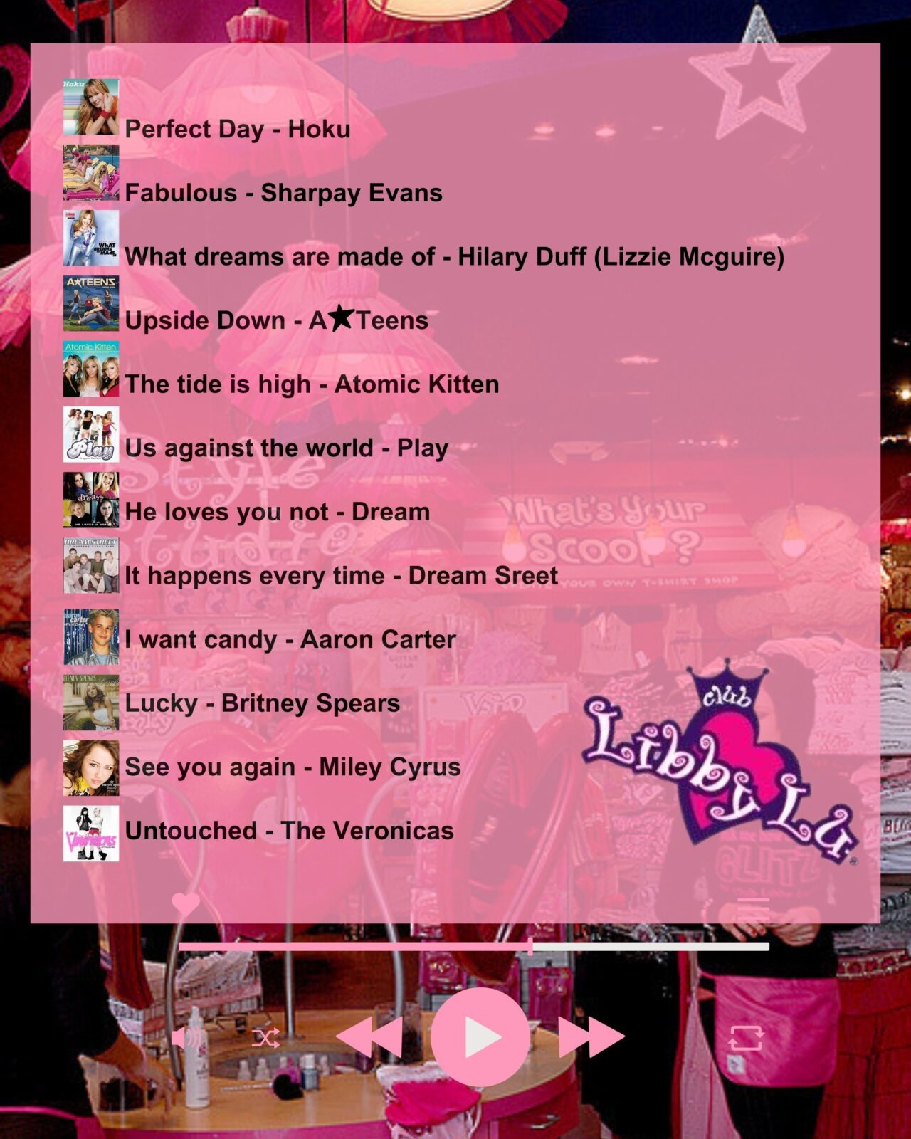 OUR CLUB LIBBY LU PLAYLIST - Nostalchicks