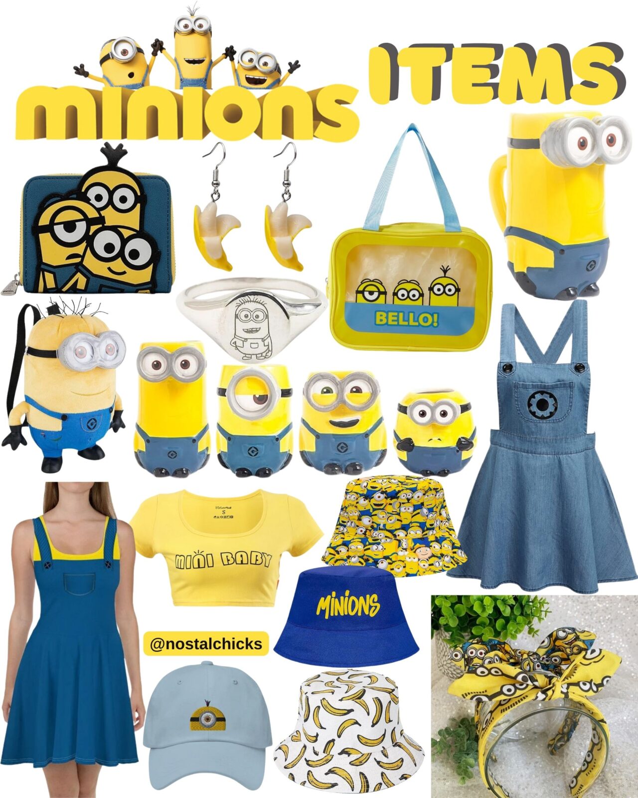 MINIONS ITEMS - Nostalchicks